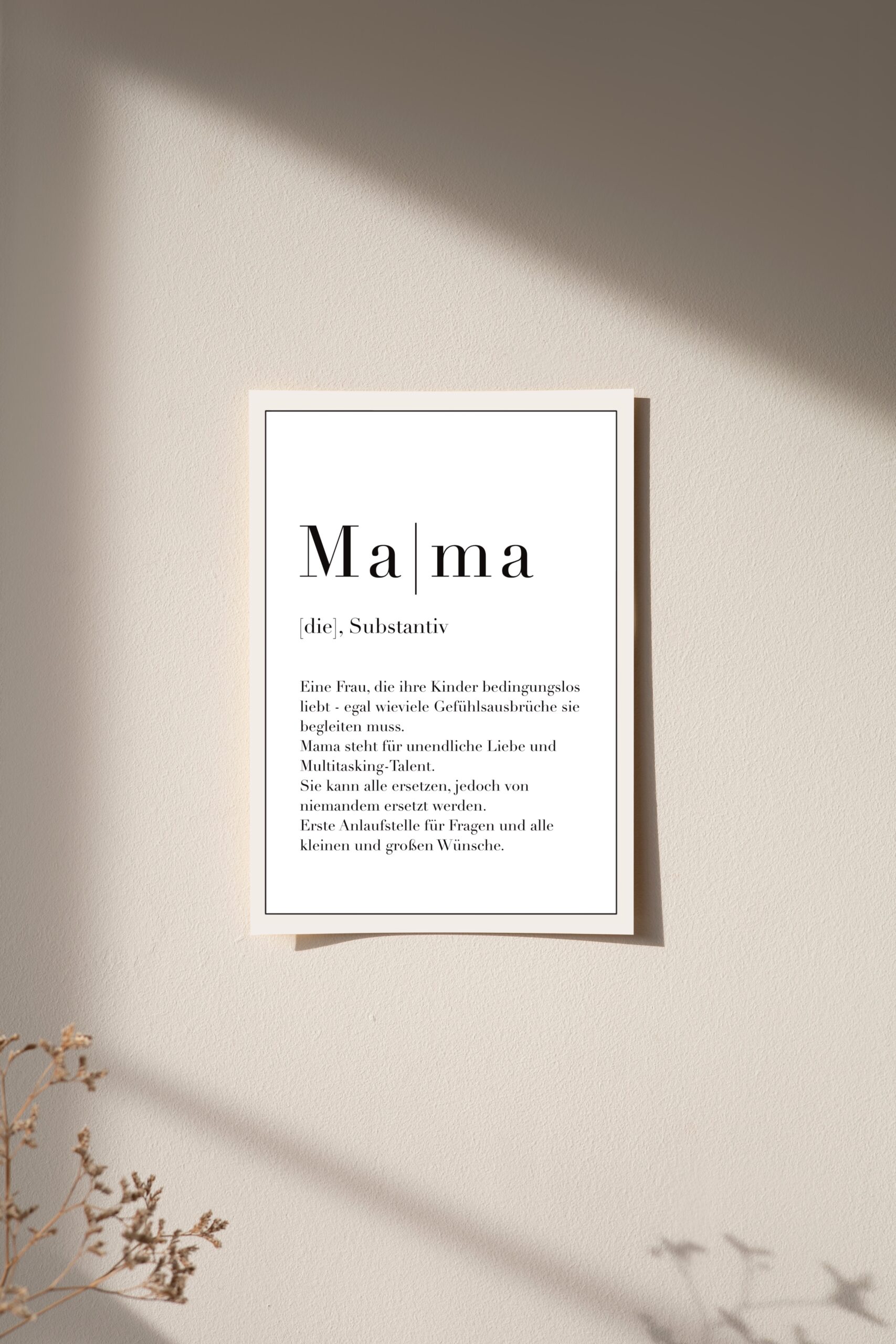 Grußkarte Definition Mama | EPY